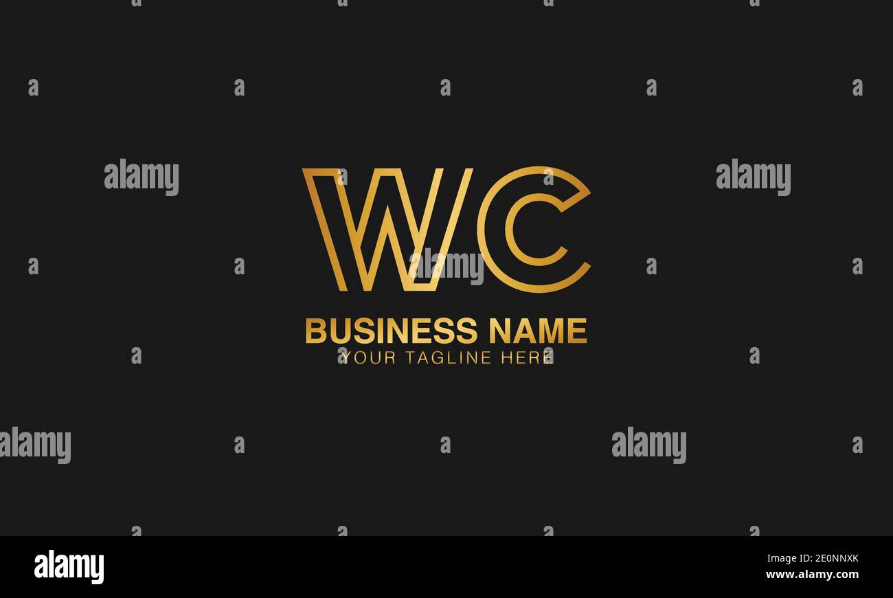 WC W C initial logo | initial based abstract modern minimal creative ...