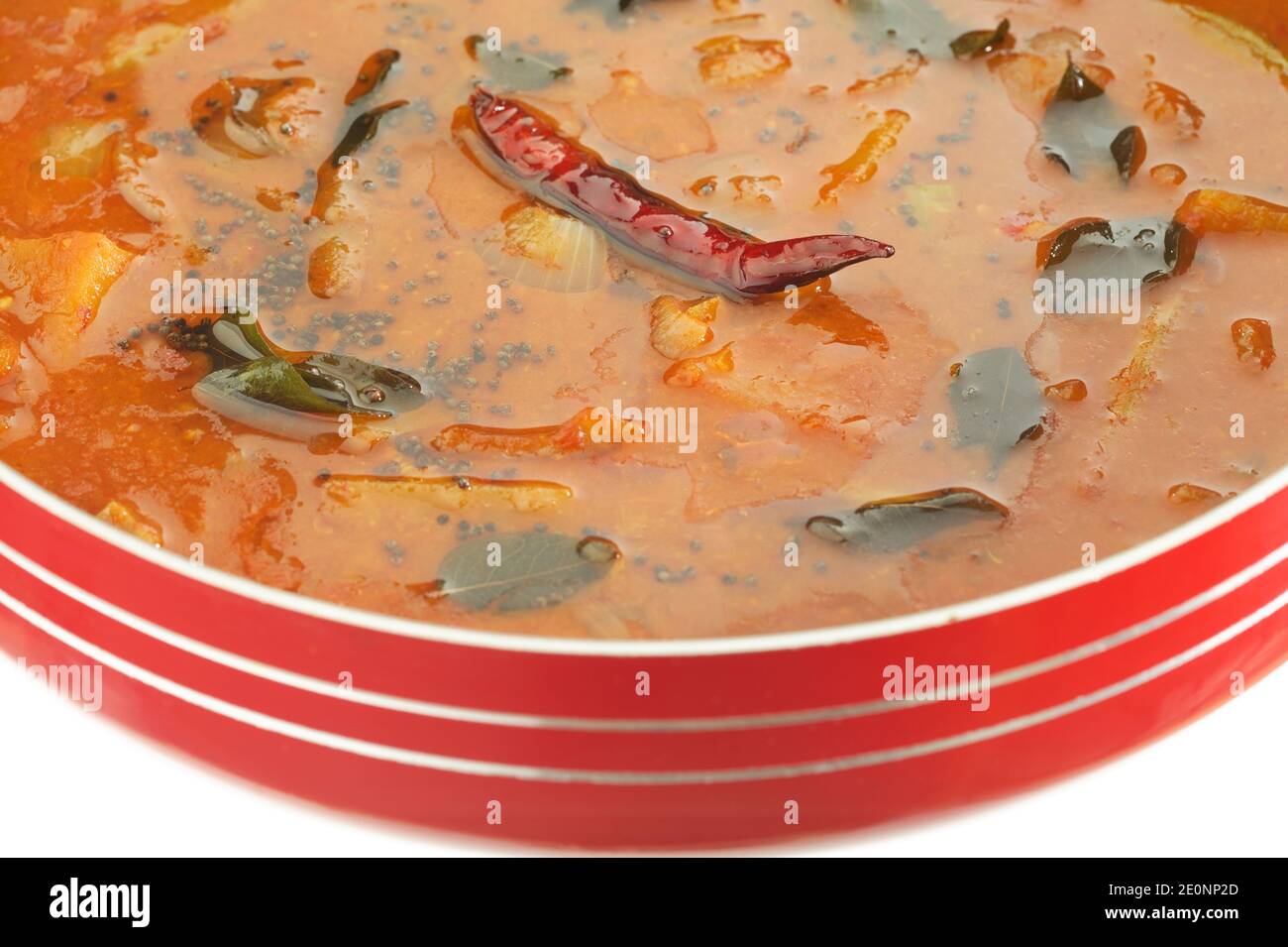 Sambar - Spicy Lentils from South India-Top view of Sambar from south ...