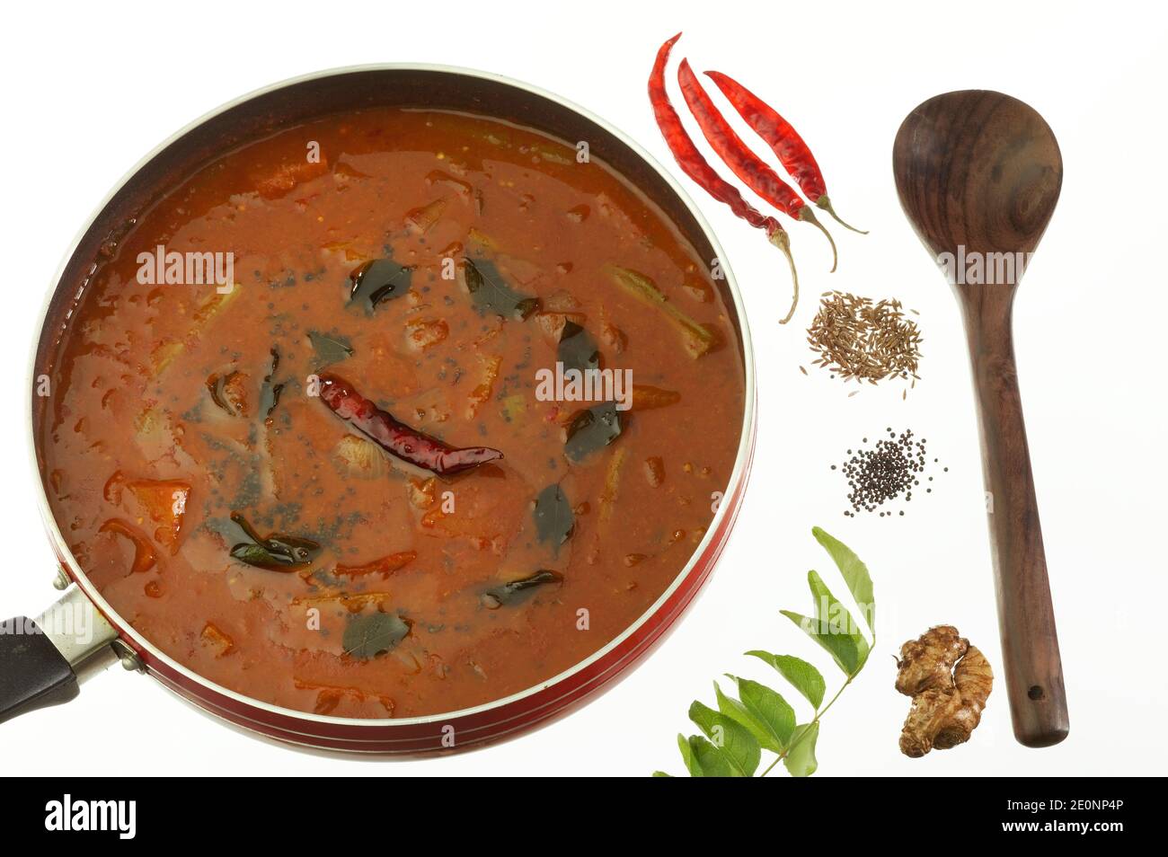 Sambar spicy lentils from hi-res stock photography and images - Alamy