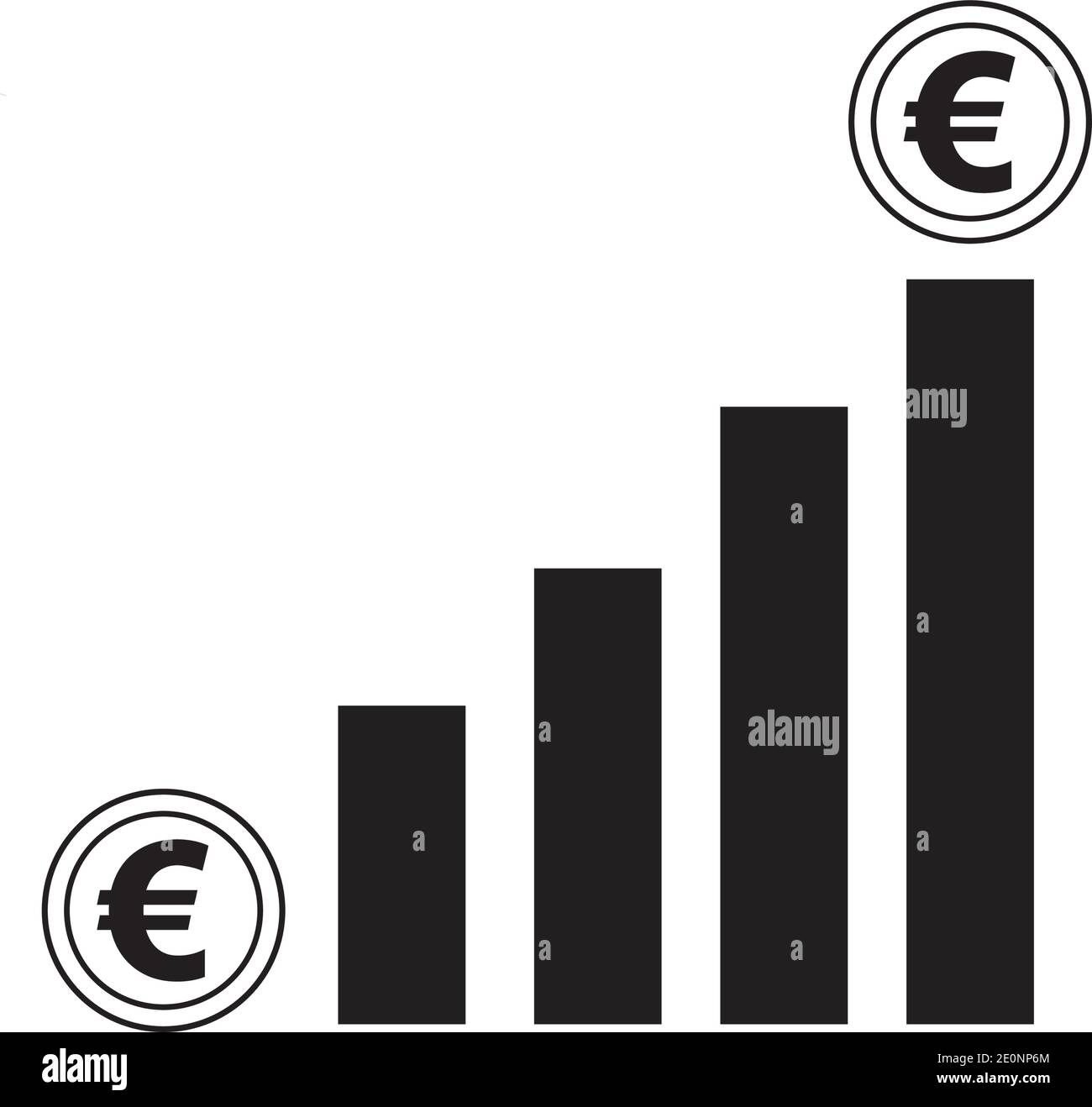 euro money vector icon illustration design template - vector Stock ...