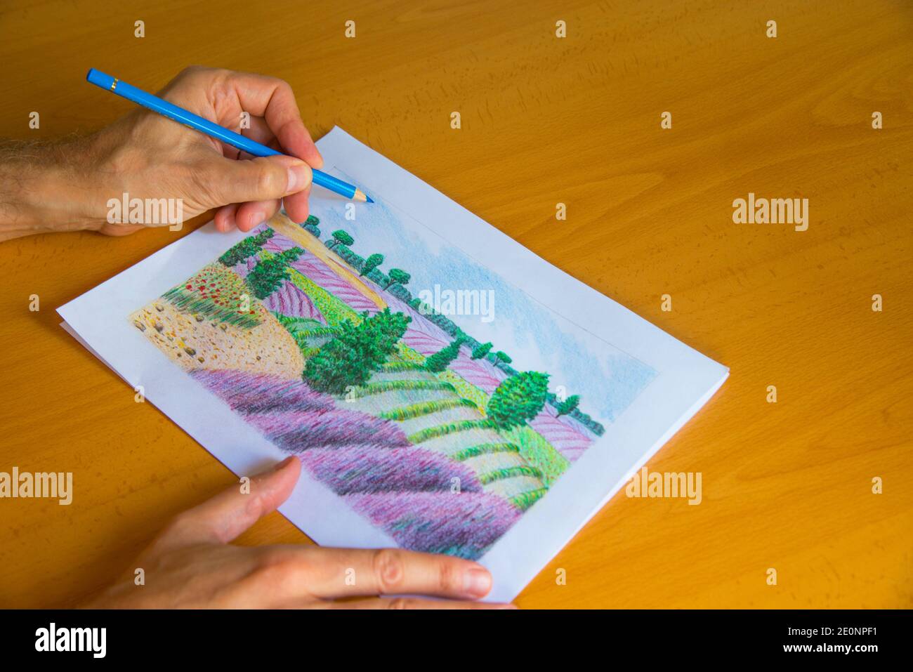 Hand of pencils hi-res stock photography and images - Alamy