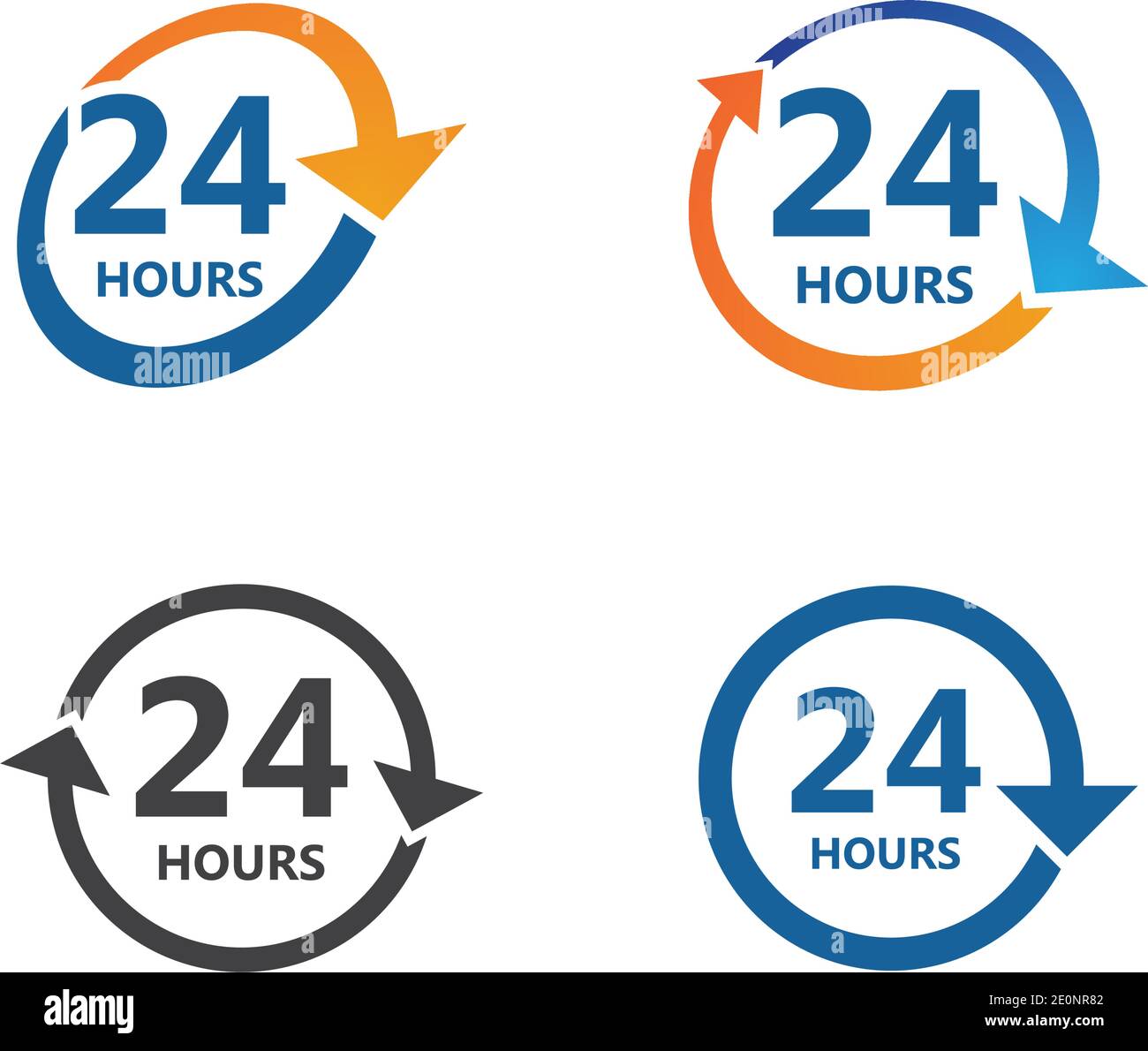 24hr logo and symbol vector design Stock Vector Image & Art - Alamy