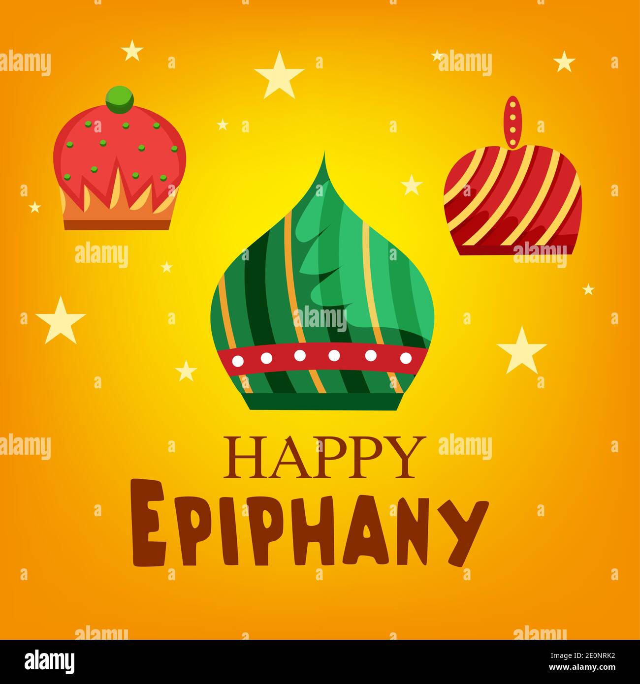 Vector illustration of a Background for Happy Epiphany (Epiphany is a ...