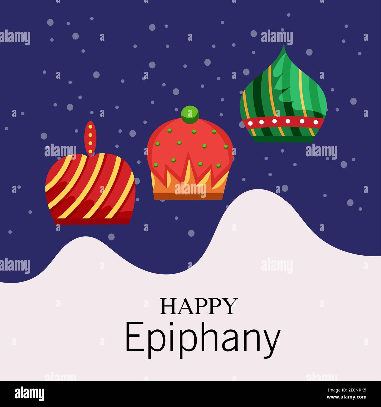 Vector illustration of a Background for Happy Epiphany (Epiphany is a ...