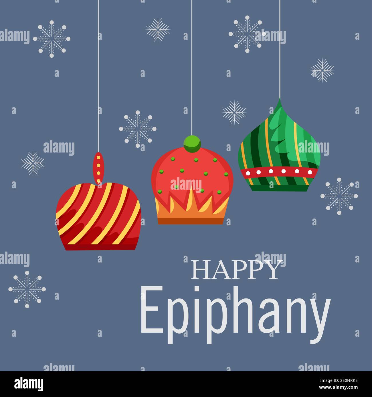 Vector illustration of a Background for Happy Epiphany (Epiphany is a ...