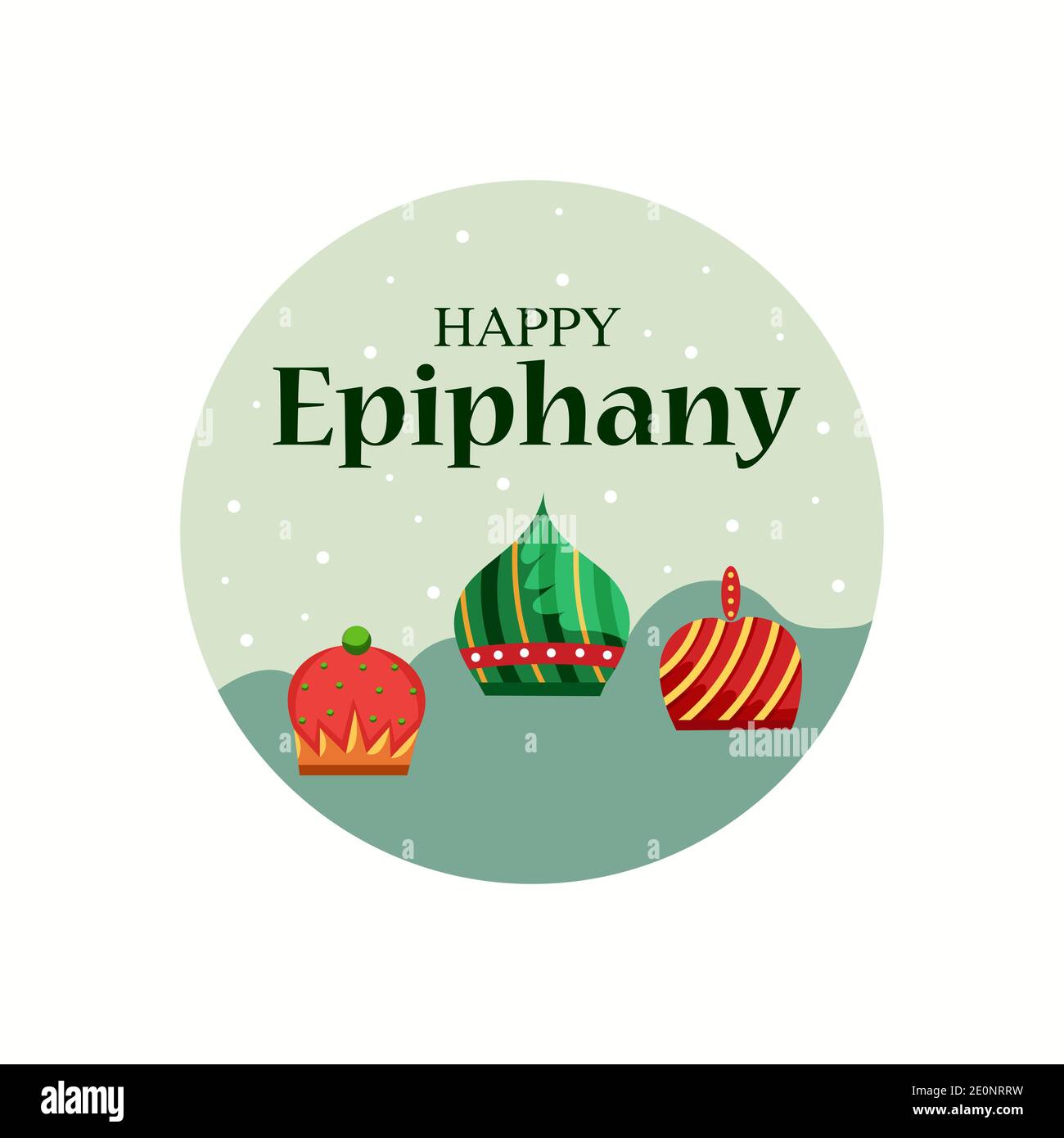 Vector illustration of a Background for Happy Epiphany (Epiphany is a ...