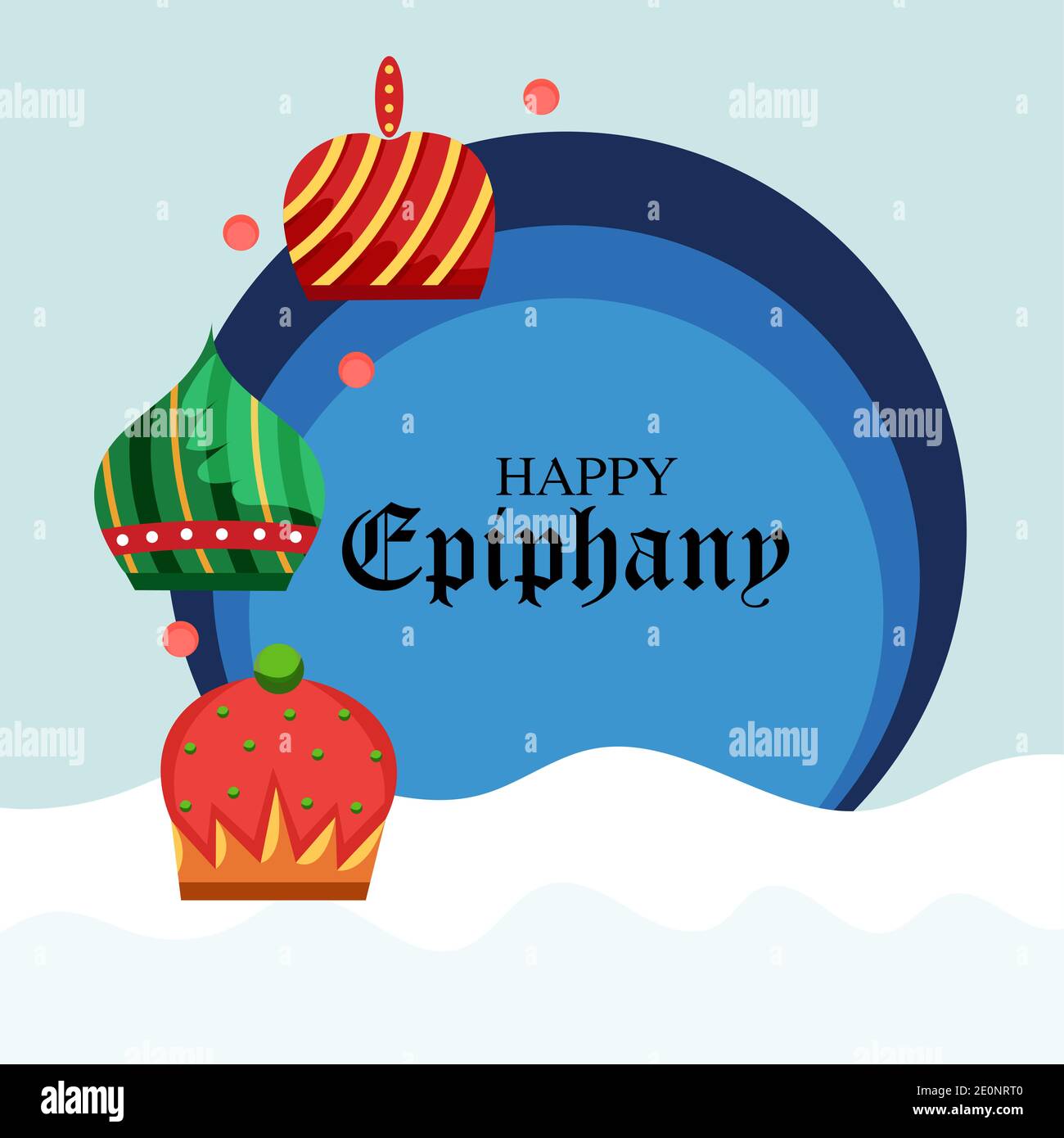 Vector illustration of a Background for Happy Epiphany (Epiphany is a ...