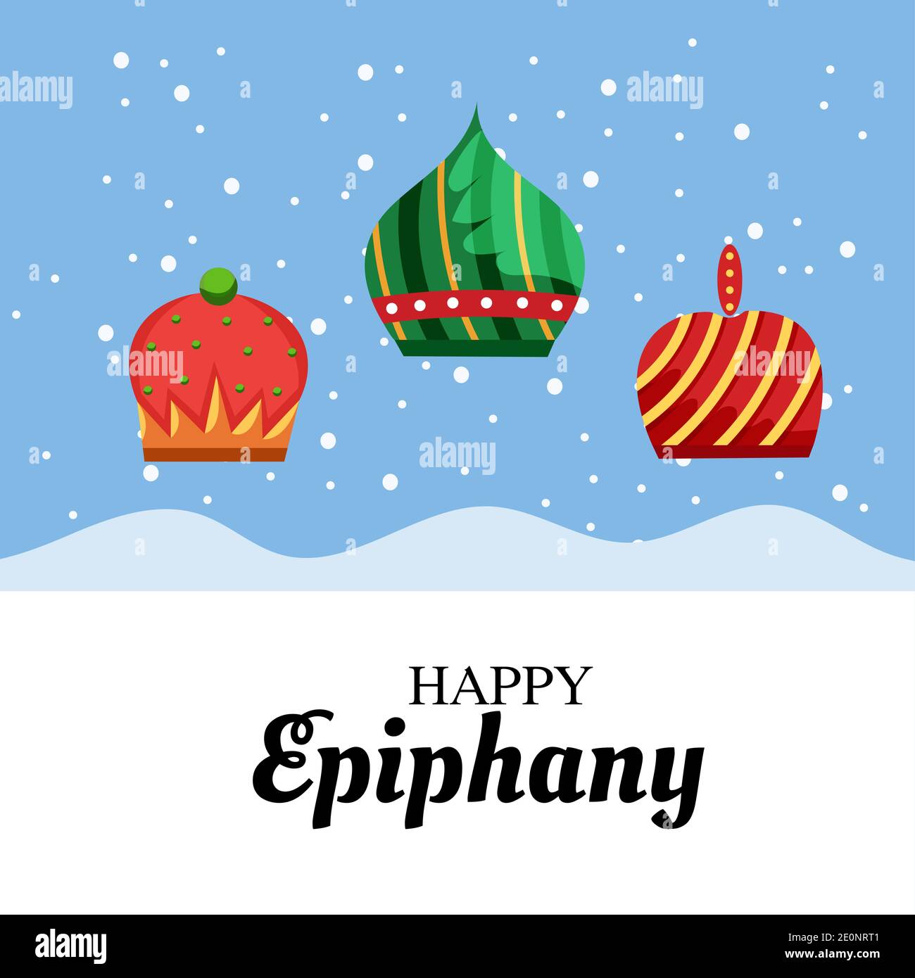 Vector illustration of a Background for Happy Epiphany (Epiphany is a ...