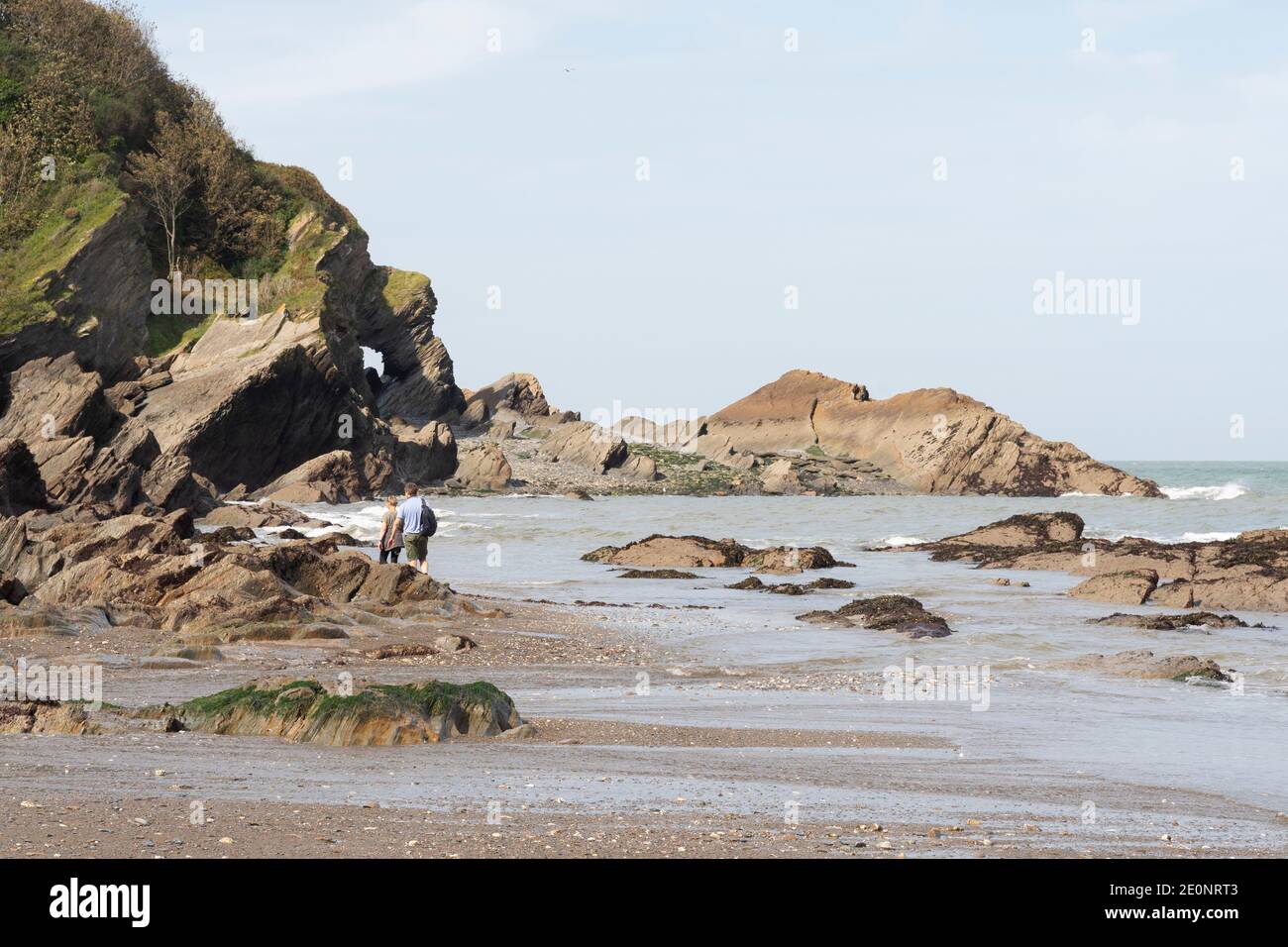 Hele Bay - North Devon, England, UK Stock Photo - Alamy