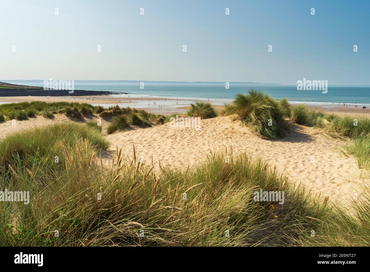 Sand Dunes at Croyde Bay, Devon, England, UK Stock Photo - Alamy