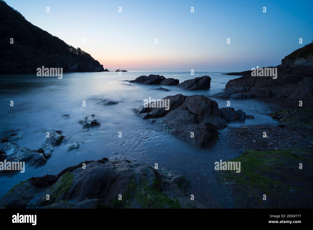 Sunset at Hele Bay, Devon, UK Stock Photo - Alamy