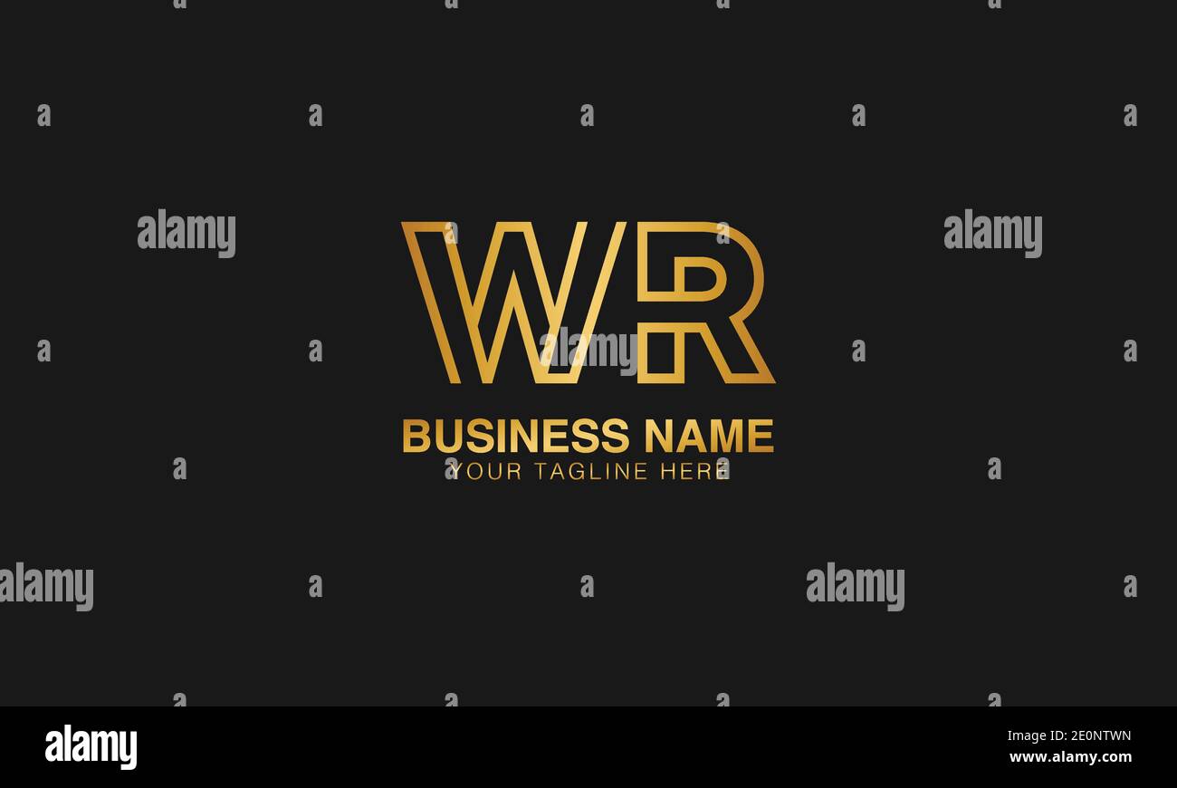 WR W R initial logo | initial based abstract modern minimal creative ...