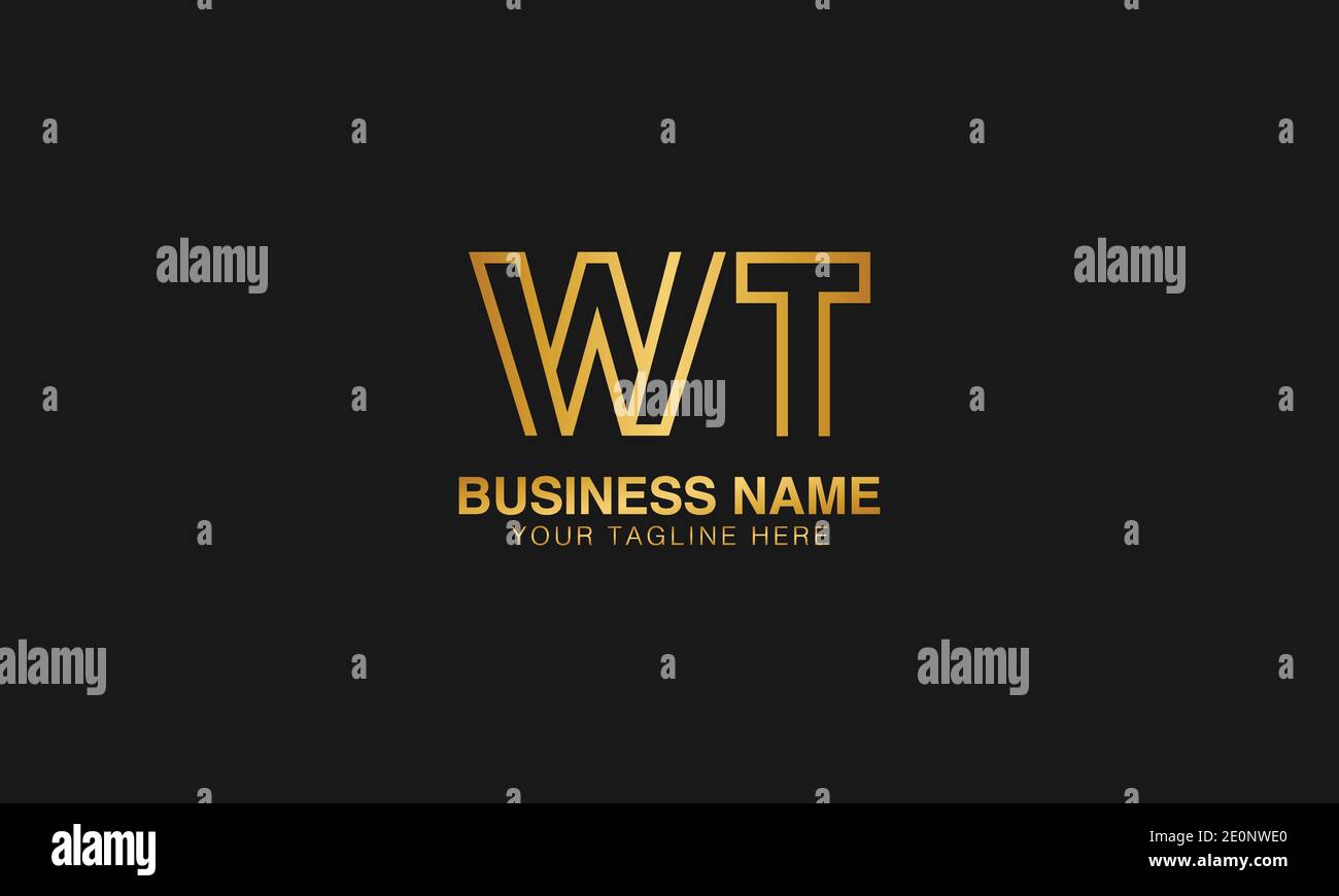 WT W T initial logo | initial based abstract modern minimal creative ...