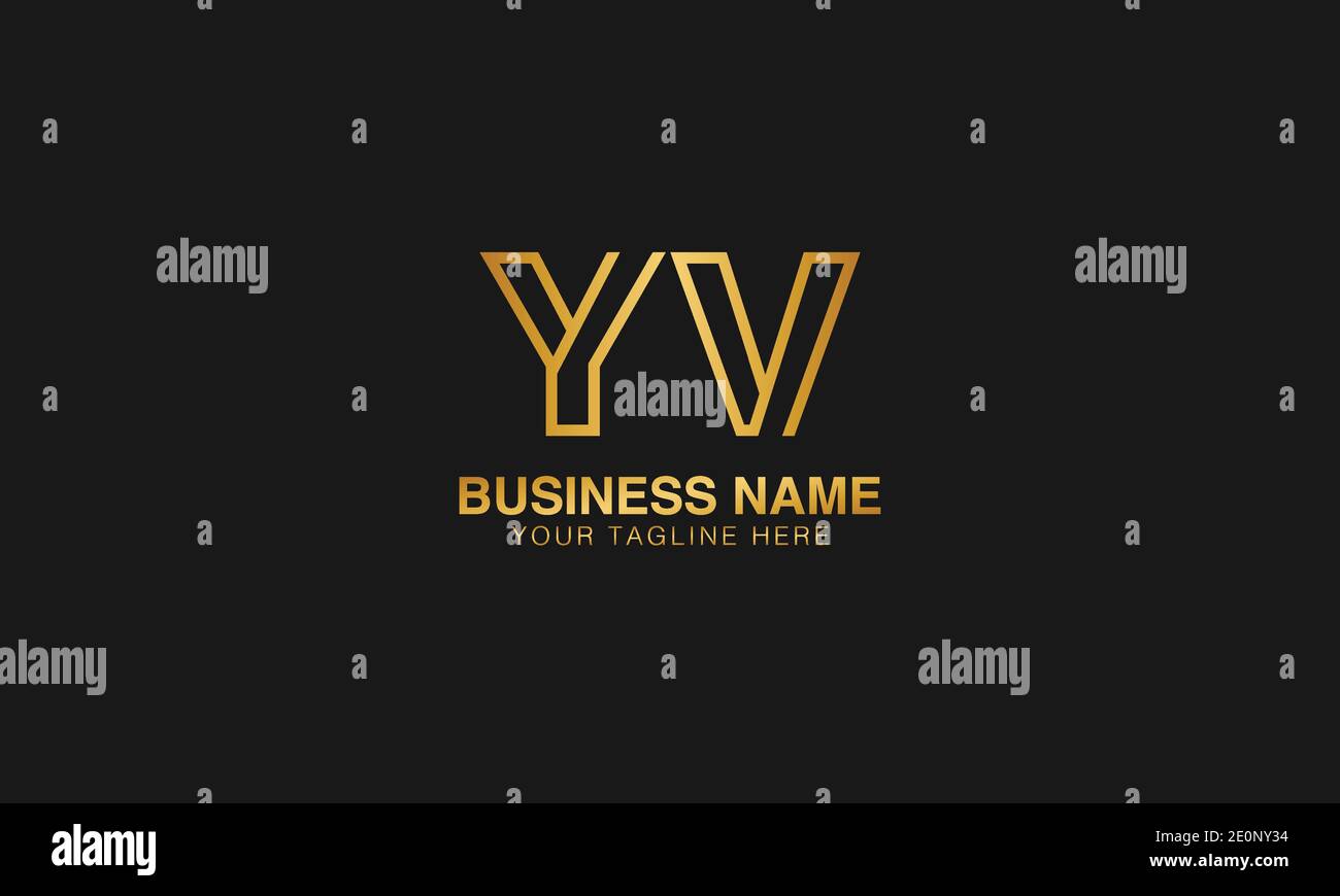 YV Y V initial logo | initial based abstract modern minimal creative ...