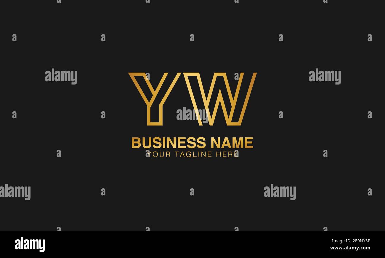 YW Y W initial logo | initial based abstract modern minimal creative ...