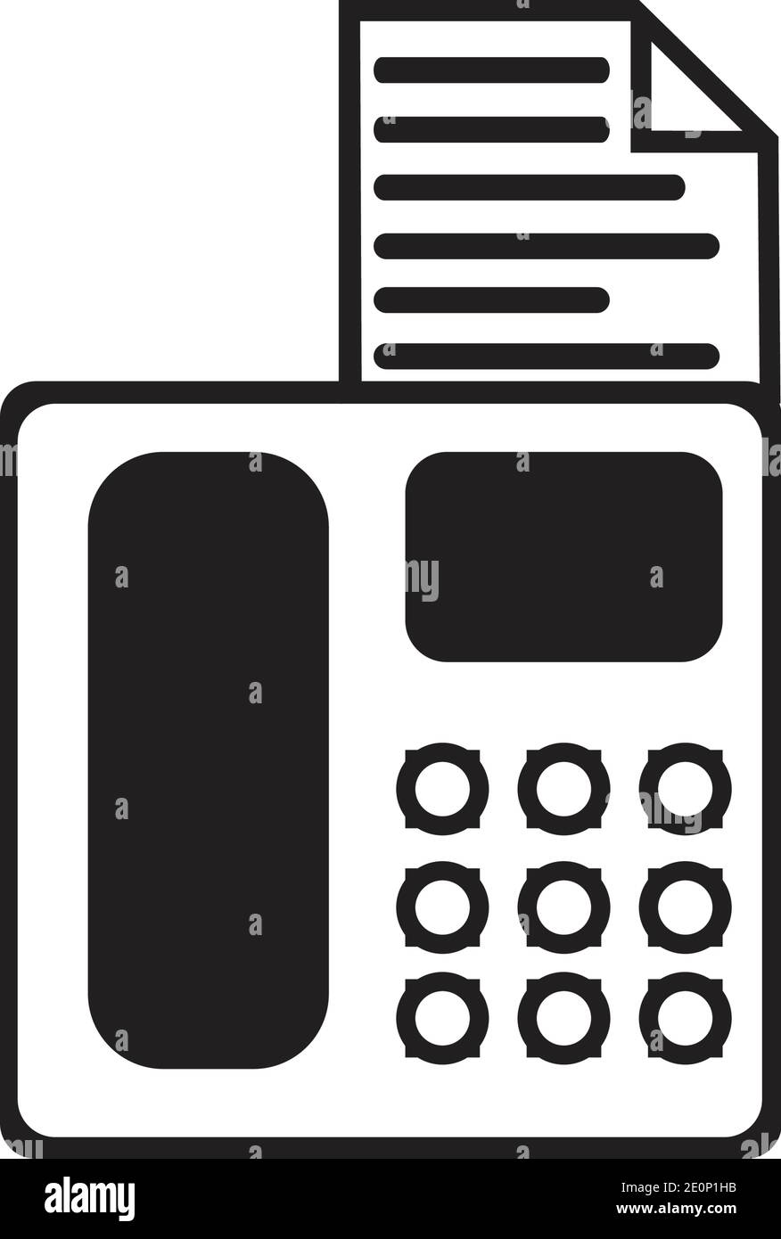 fax machine Logo Template vector icon design Stock Vector Image & Art ...