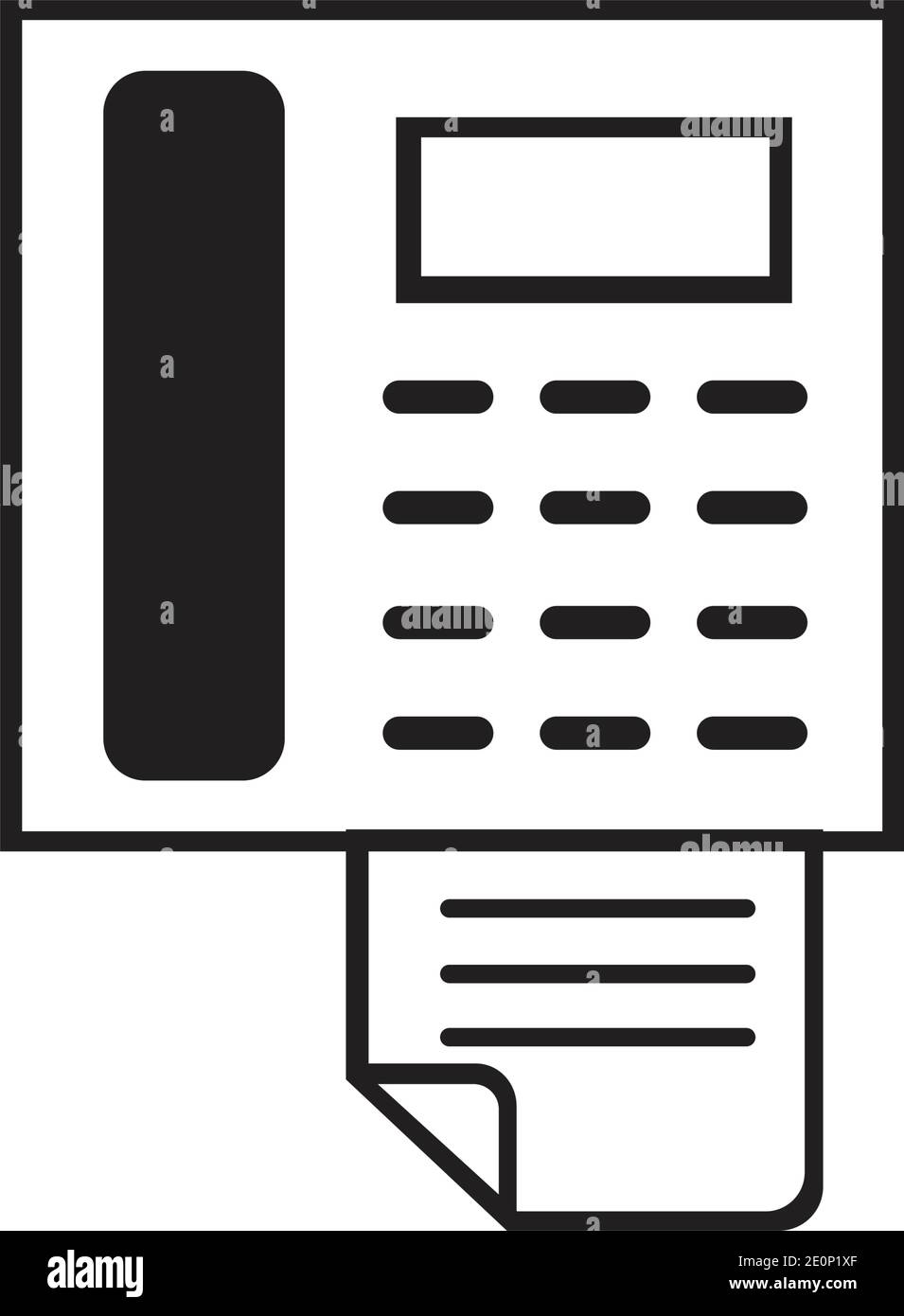 fax machine Logo Template vector icon design Stock Vector Image & Art ...