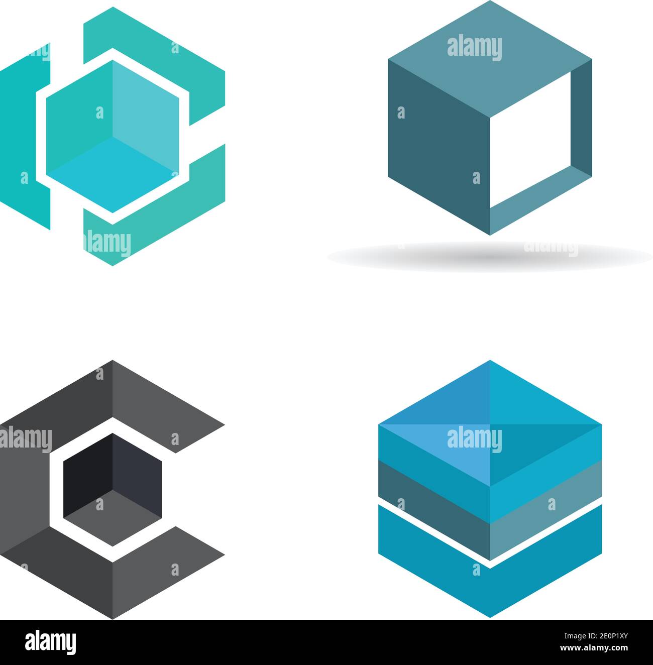 Cube business vector icon illustration Stock Vector Image & Art - Alamy