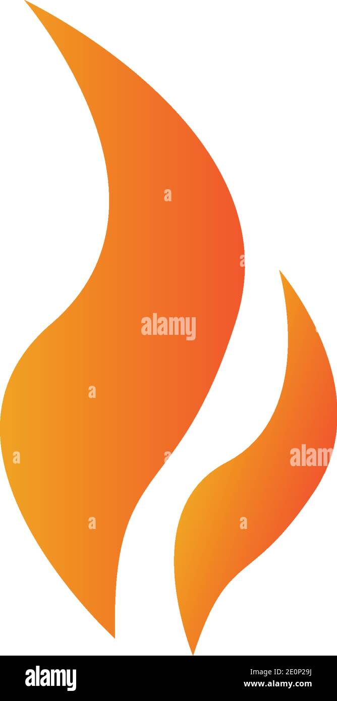 Fire with flame and flame Logo - Vector Stock Vector Image & Art - Alamy