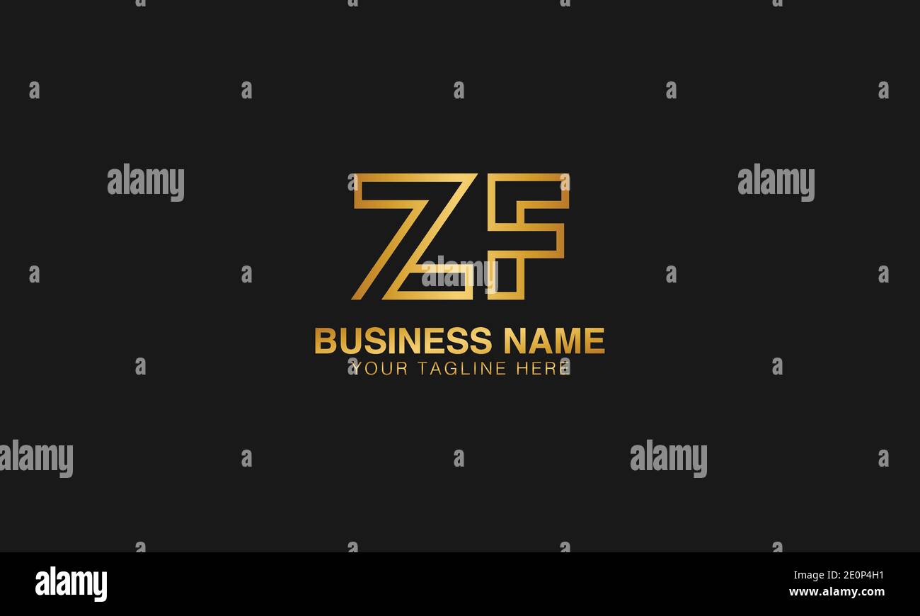 ZF Z F initial logo | initial based abstract modern minimal creative ...