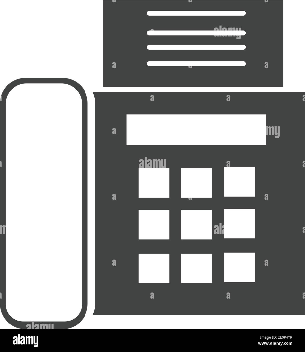 fax machine Logo Template vector icon design Stock Vector Image & Art ...
