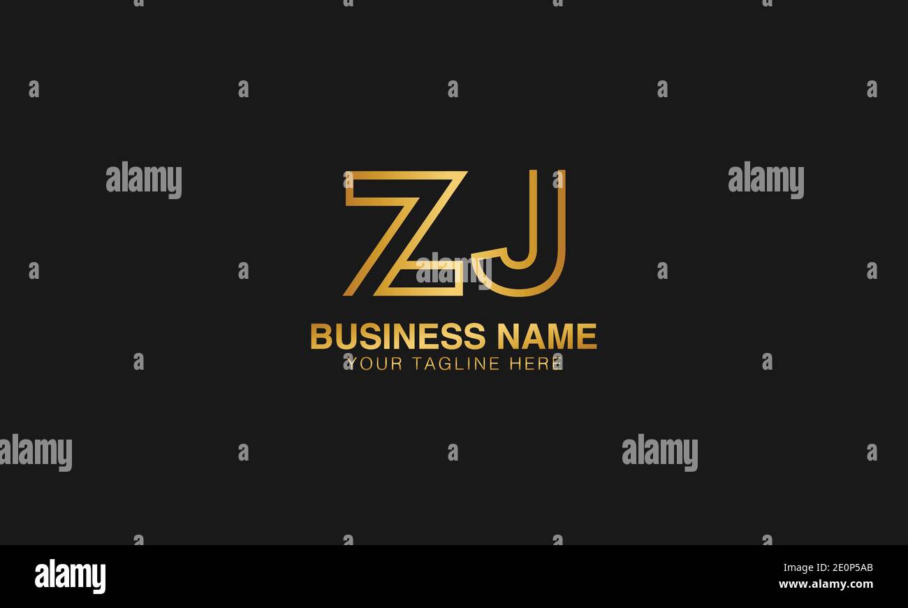 ZJ Z J initial logo | initial based abstract modern minimal creative ...