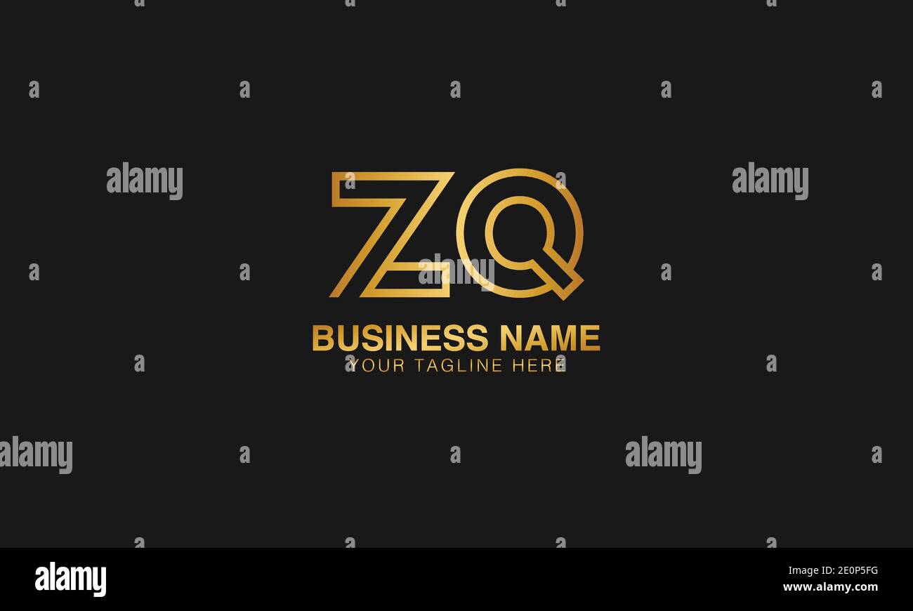 ZQ Z Q initial logo | initial based abstract modern minimal creative ...