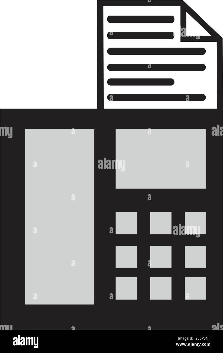 fax machine Logo Template vector icon design Stock Vector Image & Art ...