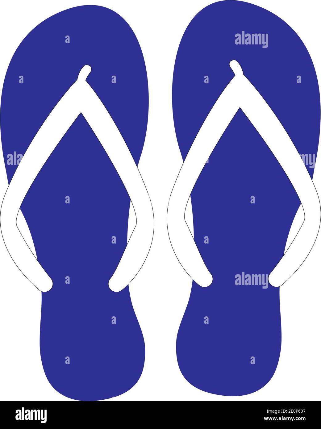 Rubber thong slippers Stock Vector Images - Alamy