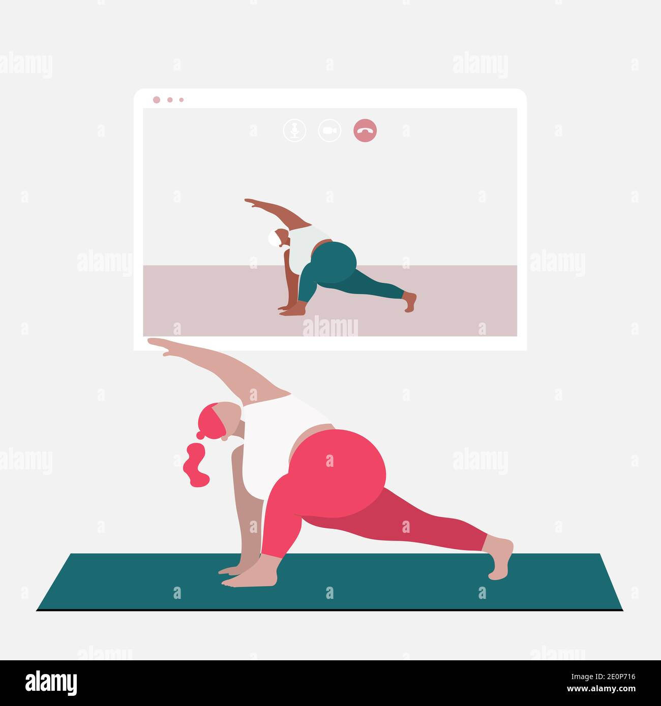 Demonstration exercises Stock Vector Images - Alamy