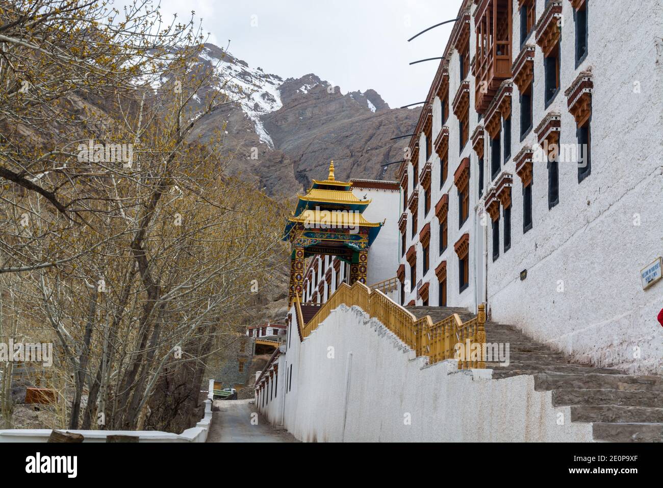 Tibetan traditional building of Hemis monastery in Leh, Ladakh, Jammu ...
