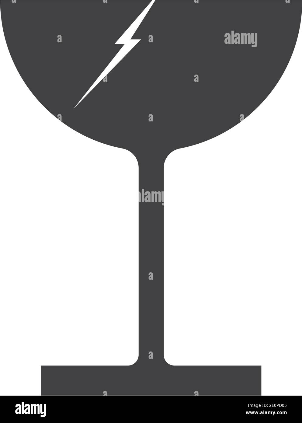 fragile glass - vector icon Stock Vector Image & Art - Alamy