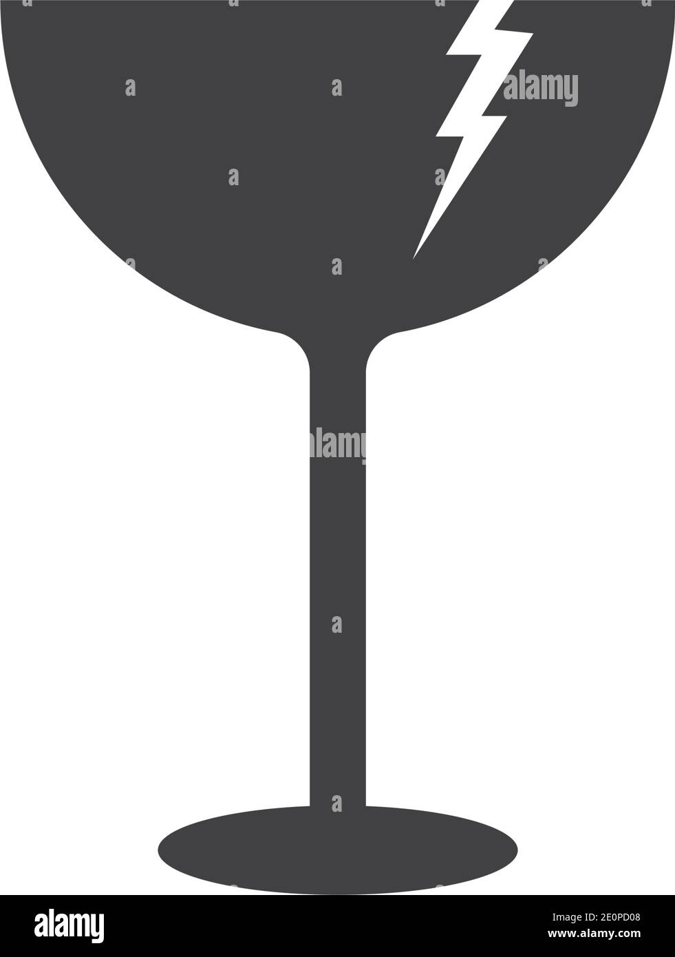 fragile glass - vector icon Stock Vector Image & Art - Alamy