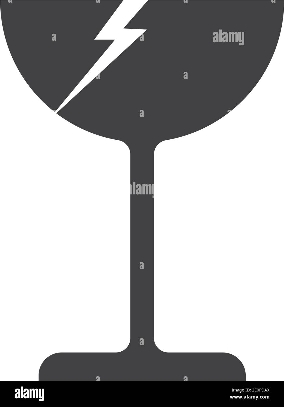 fragile glass - vector icon Stock Vector Image & Art - Alamy