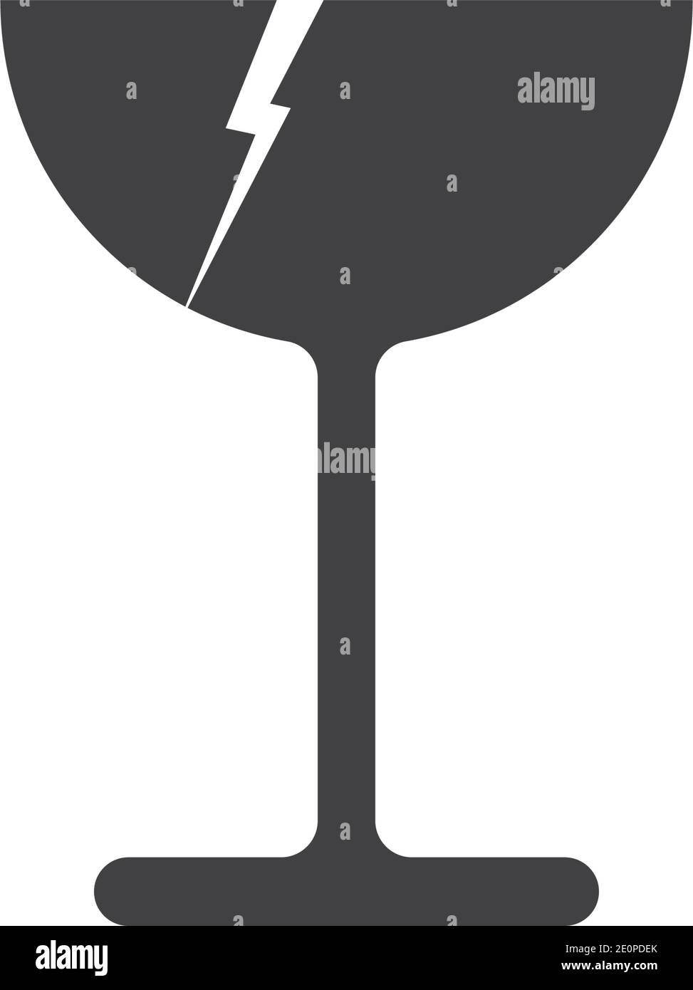 fragile glass - vector icon Stock Vector Image & Art - Alamy