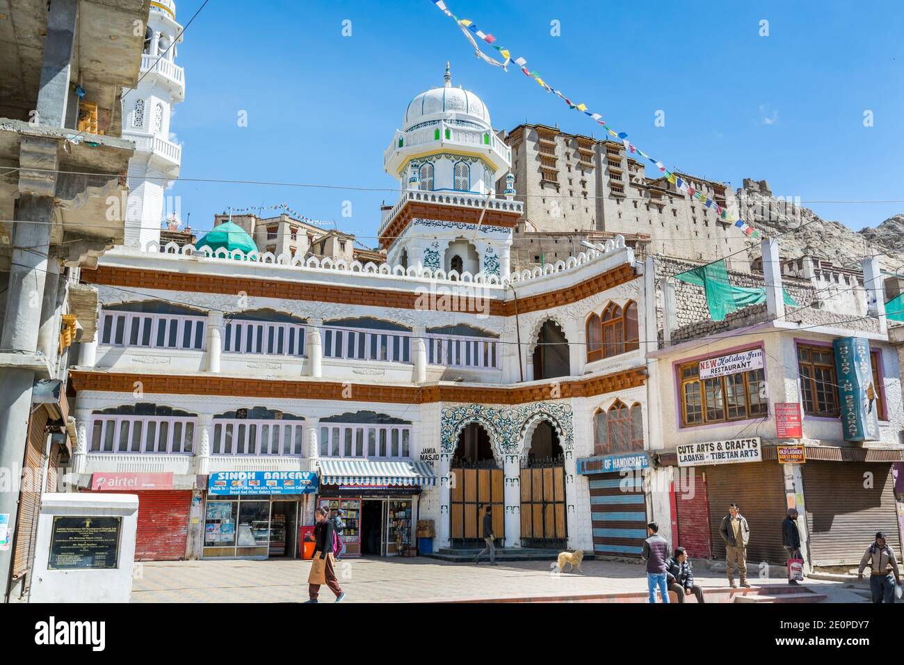 Leh ladakh india market bazaar street hi-res stock photography and ...