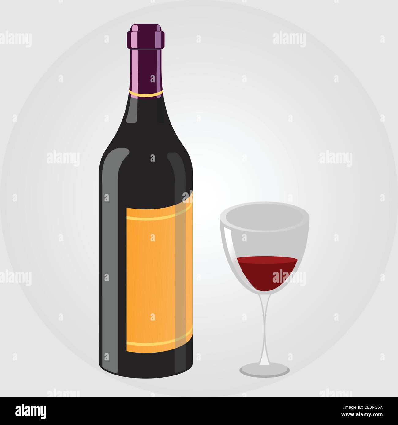 Set bottles luxury wine Stock Vector Images - Alamy