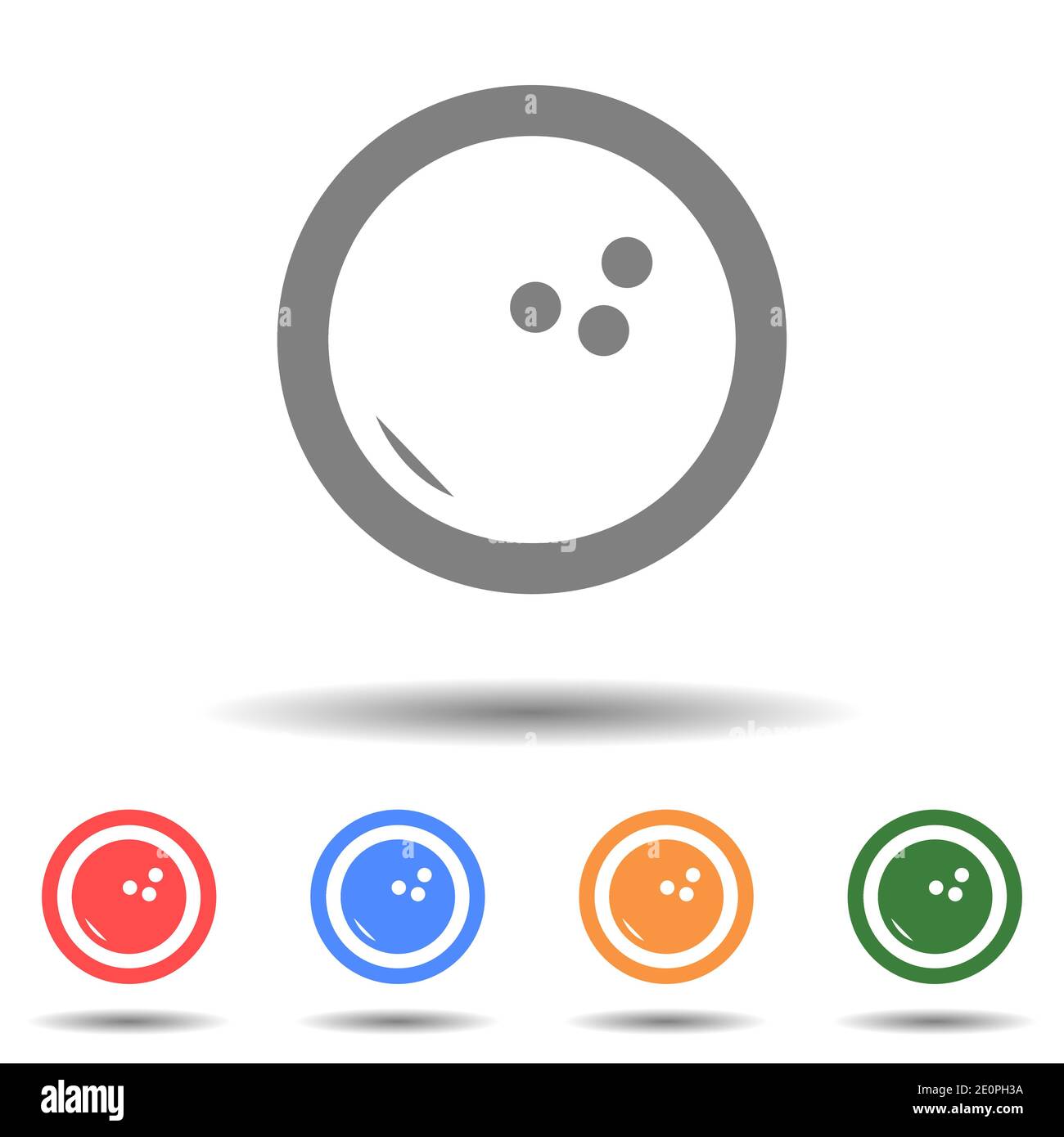 Bowling ball icon vector logo with a isolated background Stock Vector ...