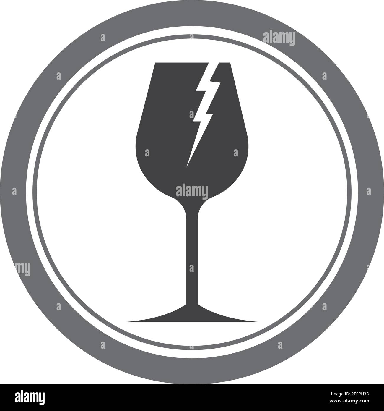fragile glass - vector icon Stock Vector Image & Art - Alamy