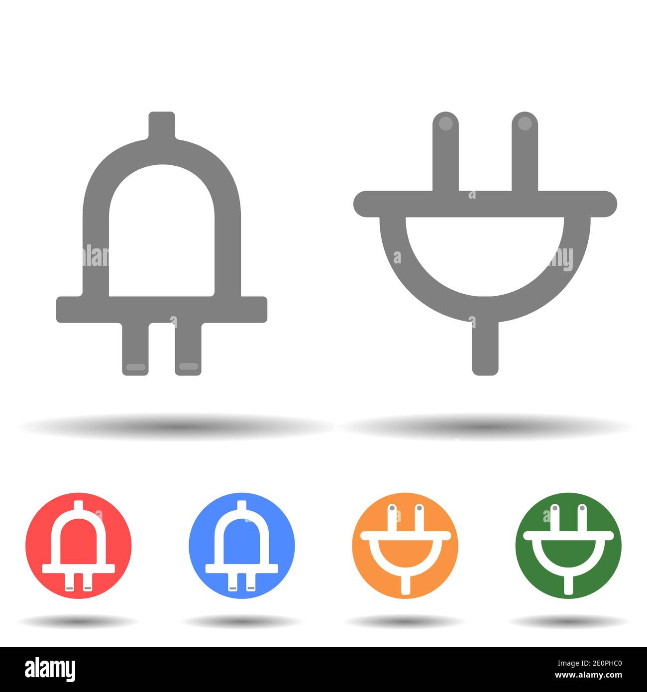 Plug up and down icon vector logo isolated on background Stock Vector ...