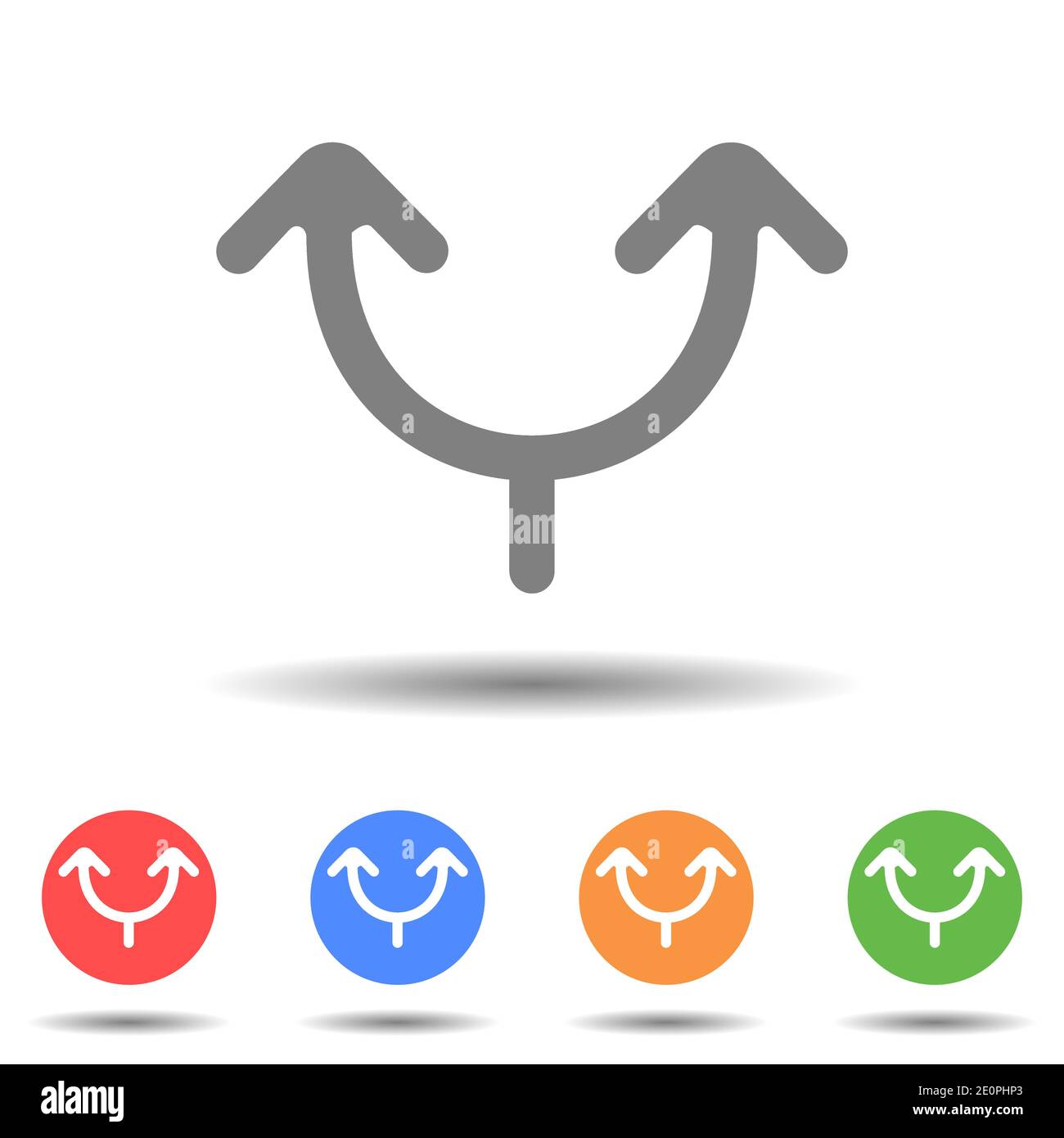 Two way & exchange Arrow vector icon. Gradient gold metal with dark ...