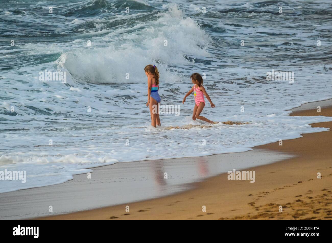 Kids playing in Ballito Salt rock beach South Africa Stock Photo - Alamy
