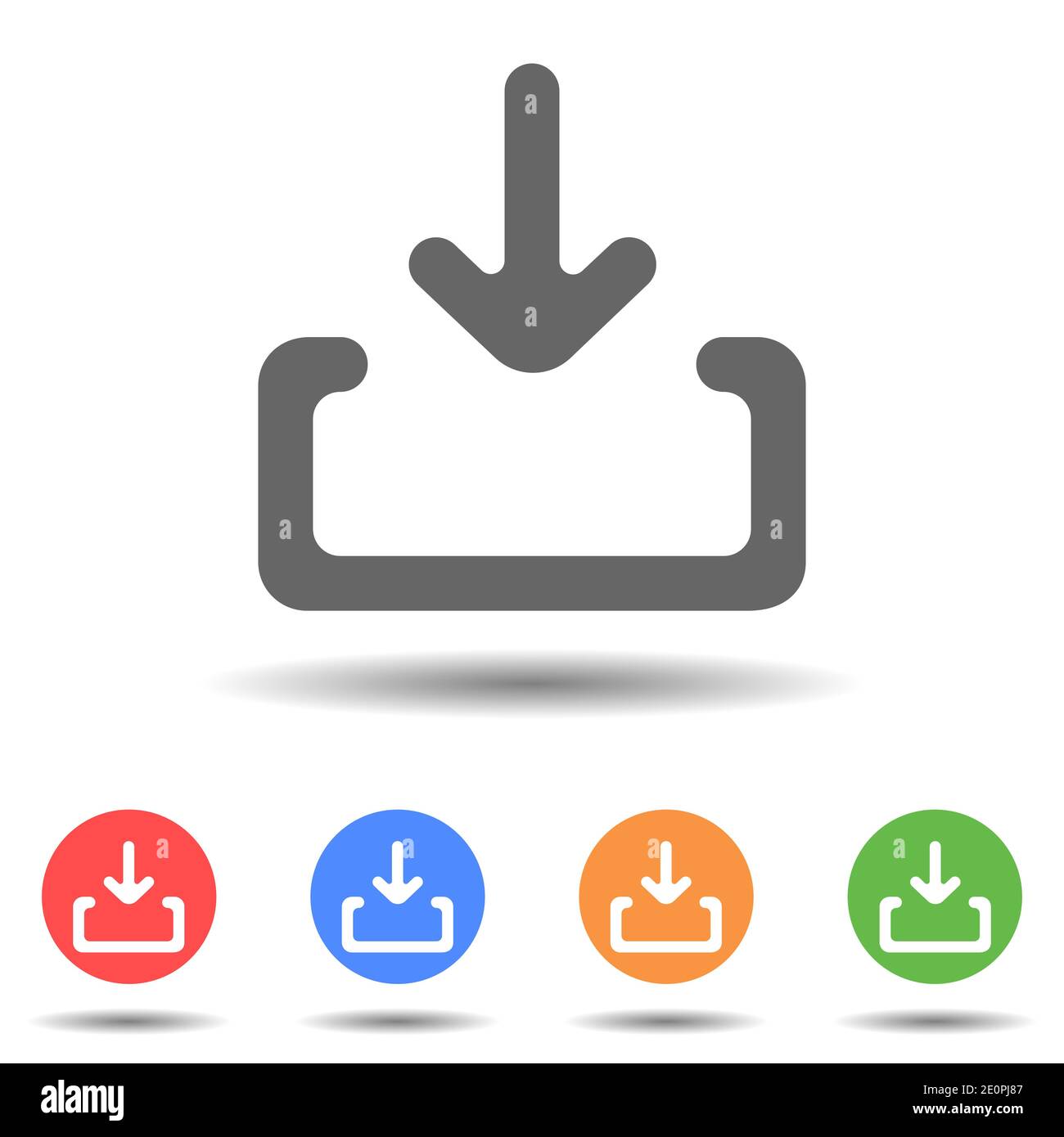 Download arrow down vector logo with isolated background Stock Vector ...