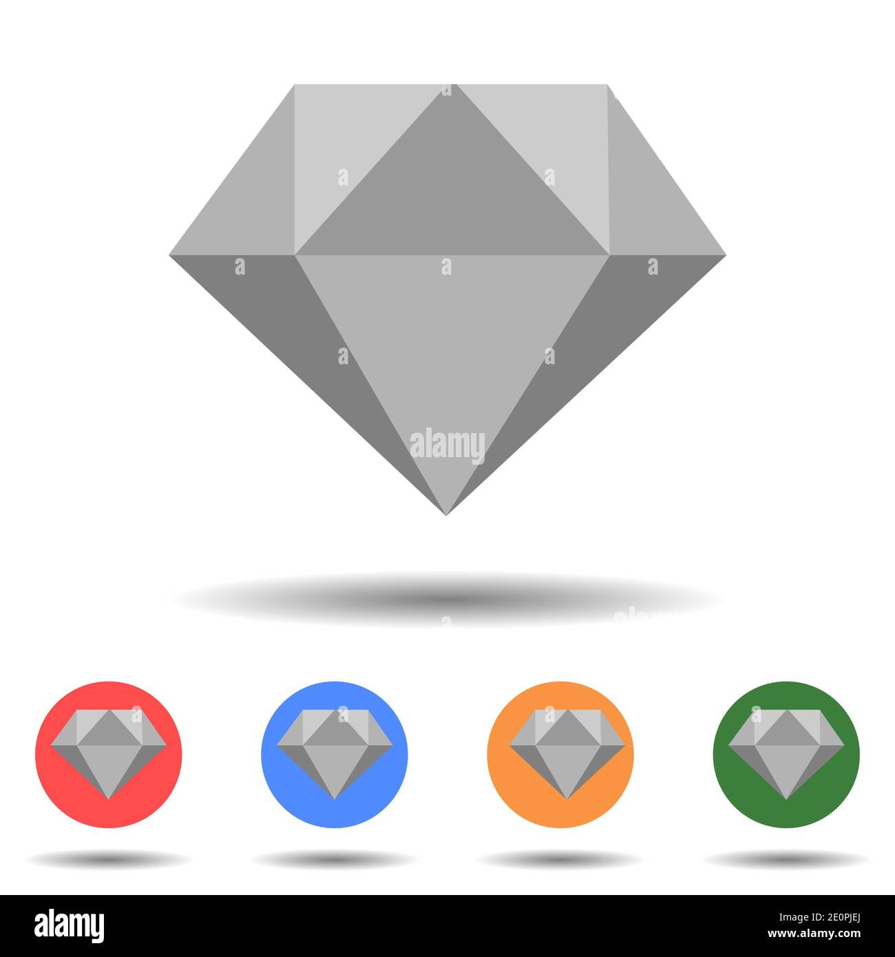 3D diamond icon vector logo isolated on background Stock Vector Image ...