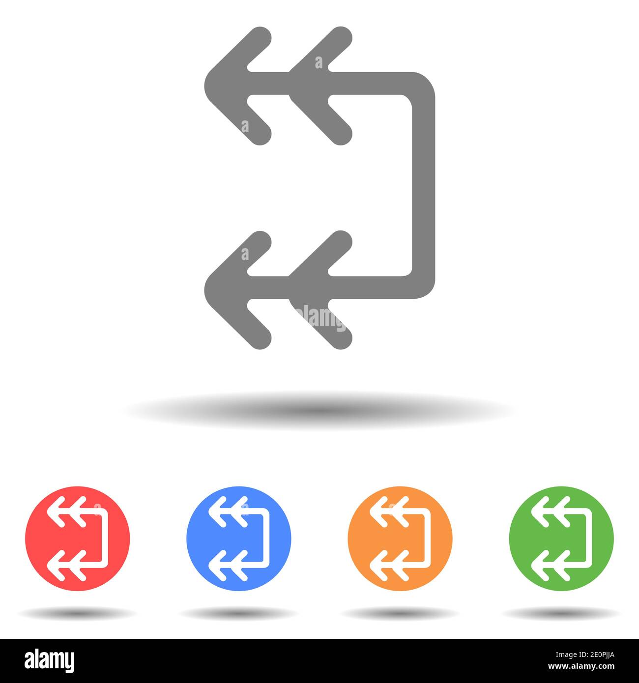 Double arrow silhouette Stock Vector Images - Alamy