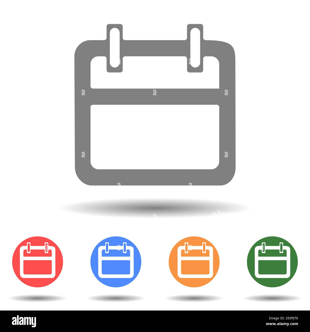 Empty calendar icon vector logo isolated on background Stock Vector ...