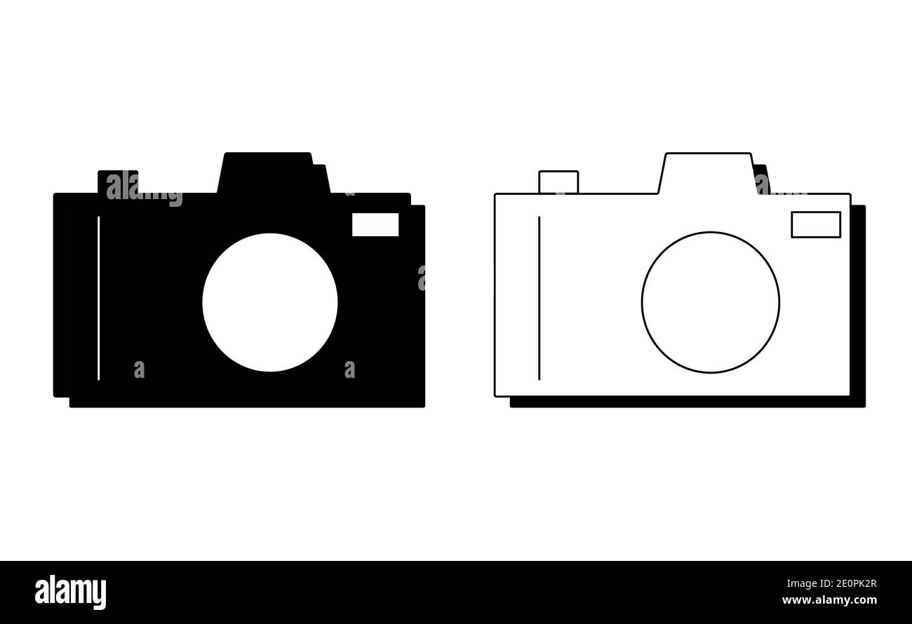 Camera DSLR icon vector logo isolated on background Stock Vector Image ...