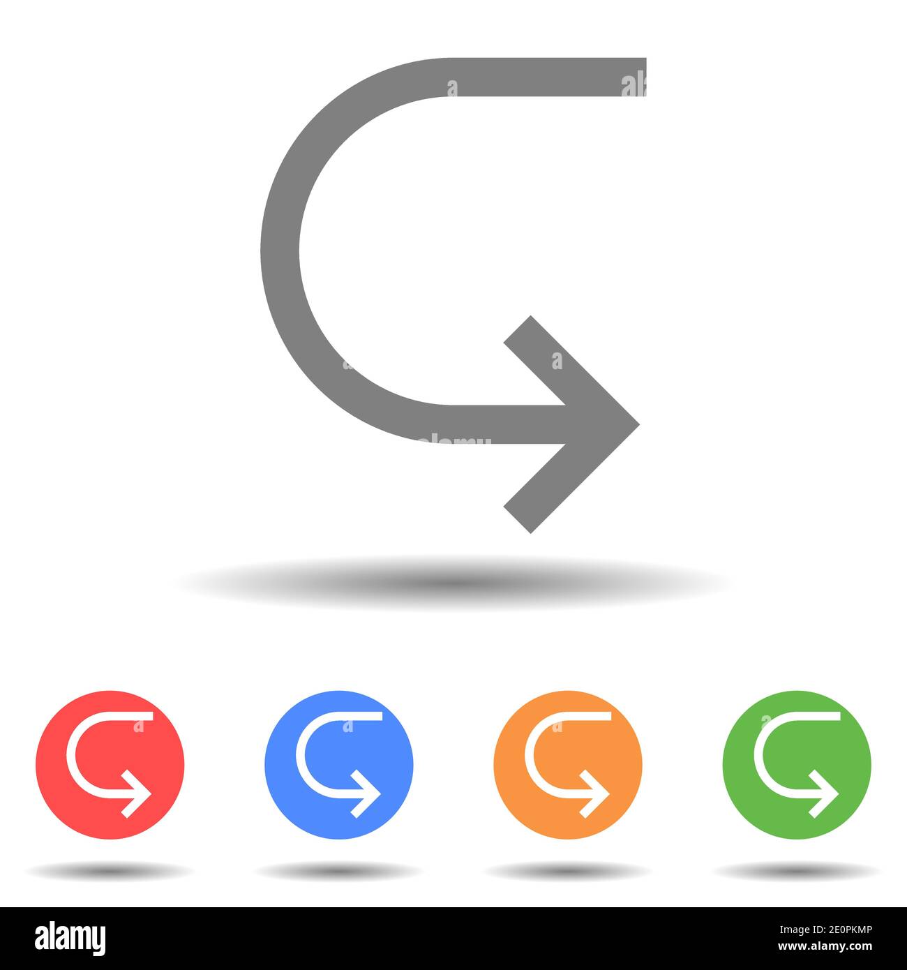 Return arrow icon vector logo with isolated background Stock Vector ...