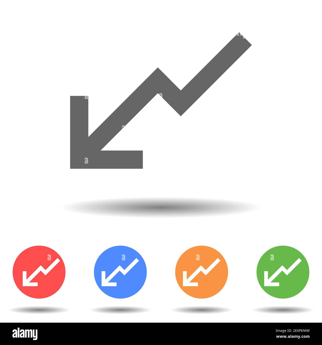 Reducing business arrow Stock Vector Image & Art - Alamy