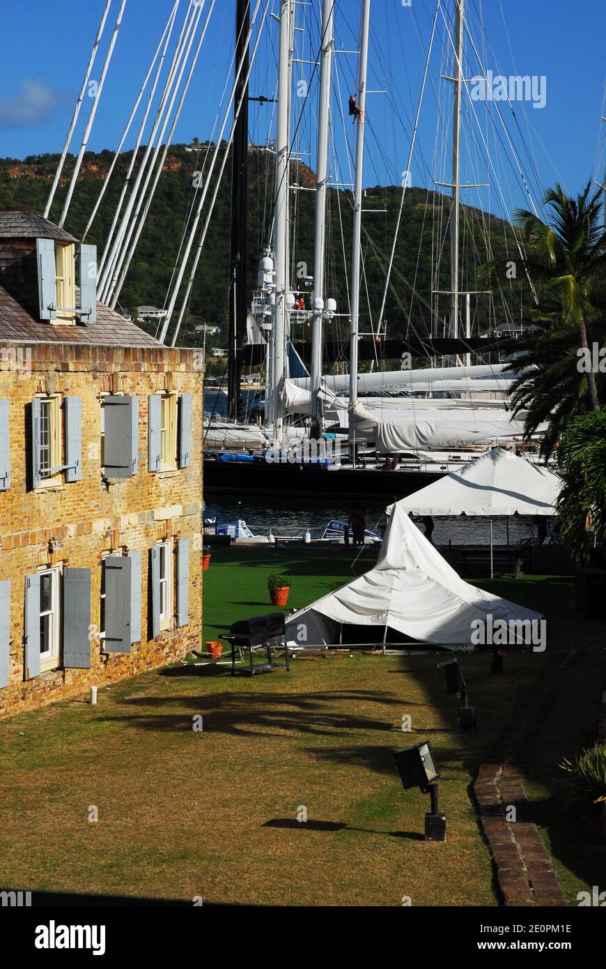 Caribbean: Antigua: English Harbour Stock Photo - Alamy